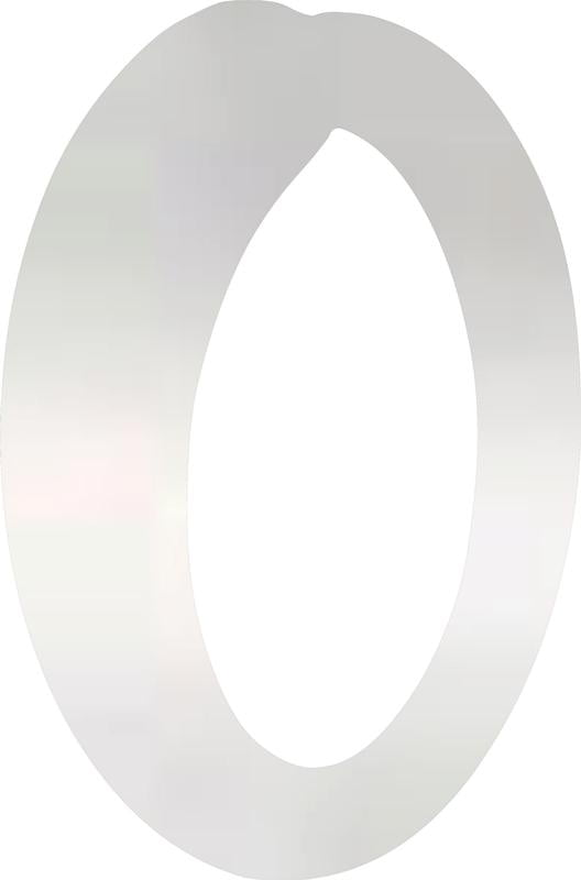 Acrylic Letter O Icebold, 6'' Tall Clear Acrylic Alphabet Letters ...