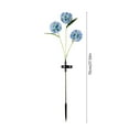 Iumwxz LED Solar Stake Lights Outdoor Waterproof Plastic 3 Head Garden ...