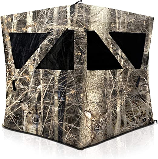 SereneLife Two Person Hunting Blind - Water Resistant Durashell Plus ...