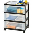 IRIS 3-Drawer Rolling Storage Cart - Walmart.com