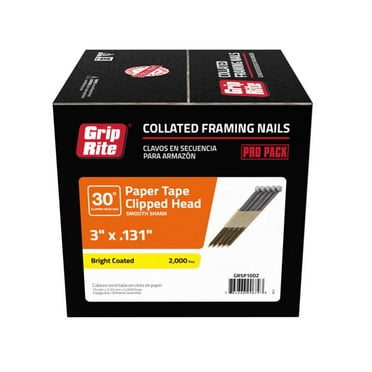 Grip-Rite 21 Degree Plastic Strip Full Round Head Framing Stick Nail ...