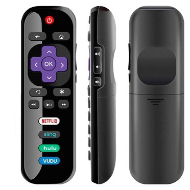 GE Roku TV Direct Replacement TV Remote Control in Black, 66814 ...