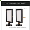 Alben Double Sided Standing 4 in x 6 in Black Finish Picture Frames ...