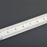 Stainless Steel Ruler Set for Measurement with Double Scale Mark Silver ...