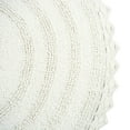 DII White 27.5" Round Ultra Soft Cotton Crochet Spa Bath Mat for ...