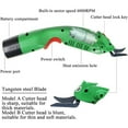 WBT-2 Professional Cordless Electric Scissors with Tungsten Steel Sharp ...