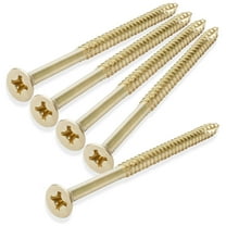 Cauldham Bright Brass Wood Screws #9 x 3 Inch for Door Hinges - 25 pack ...