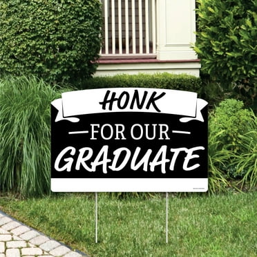 Big Dot of Happiness Rose Gold Grad - Graduation Party Yard Sign Lawn ...