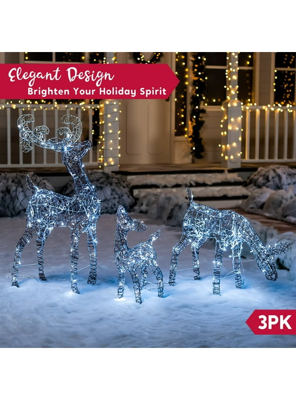 Outdoor Reindeer Decor in Outdoor Christmas Decorations - Walmart.com