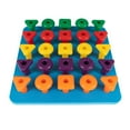 edxeducation Stacking Shape Pegs & Pegboard Set - Walmart.com