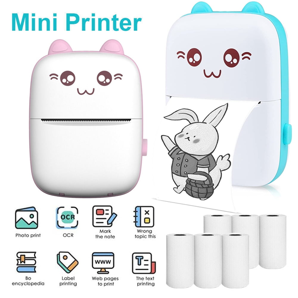 Mini Thermal Printer, Bluetooth Labler Maker, Portable Label Printer ...