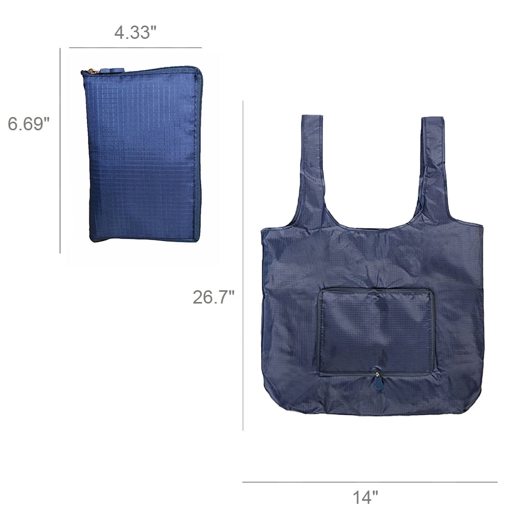 2 Pack Supersize Reusable Grocery Shopping Bag Large Tote Bag Folding ...