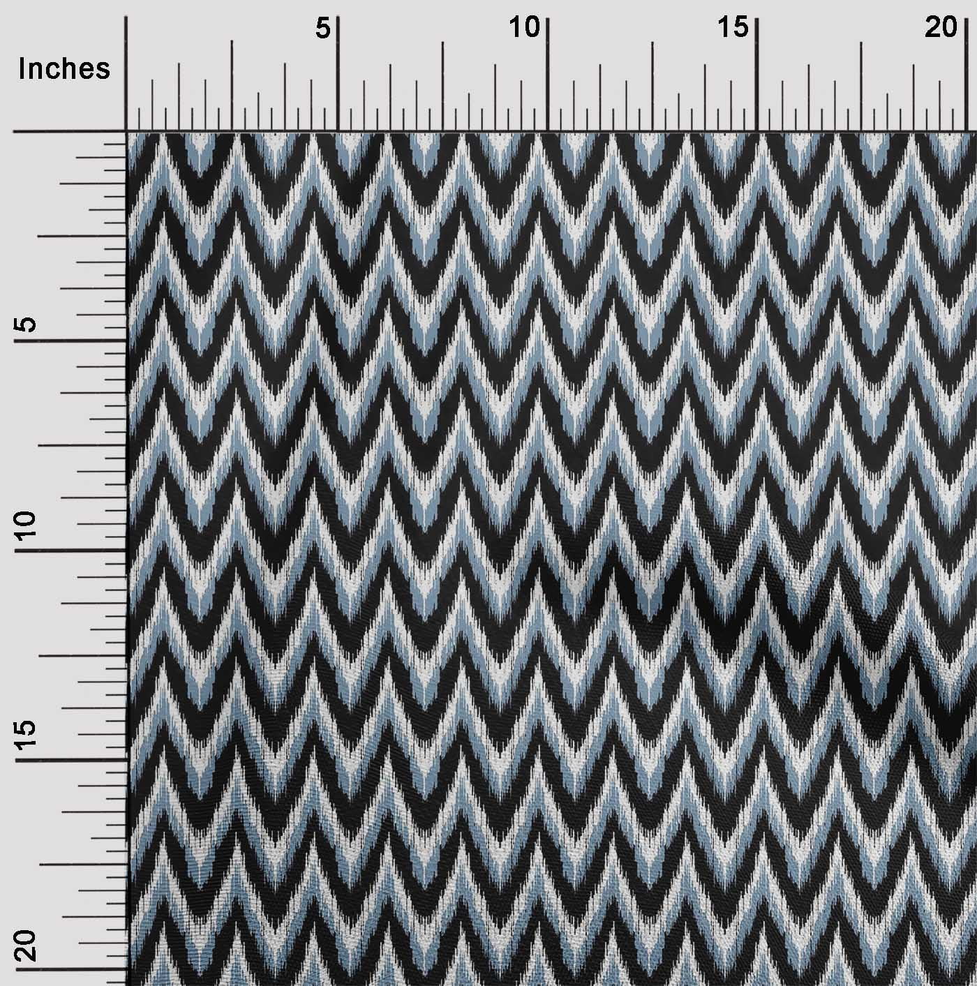 oneOone Silk Tabby Fabric Chevron Ikat Print Fabric By Yard 42 Inch ...