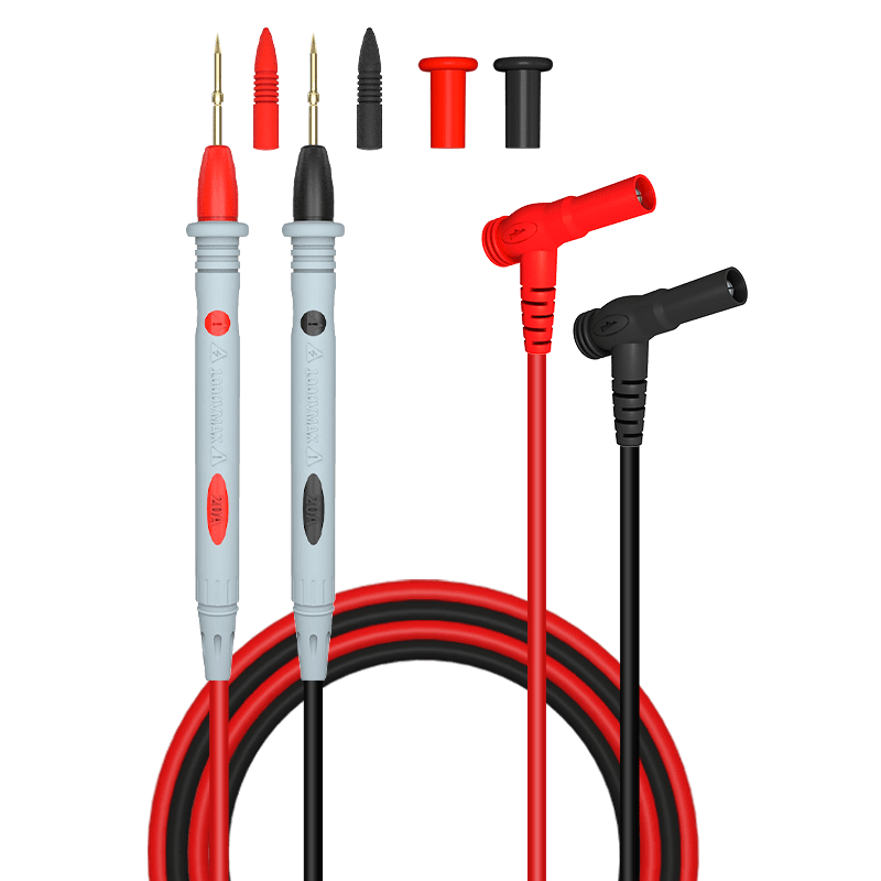 ELECTCHN Multimeter Test Leads Gold Plated Test Probes with 4mm Banana ...