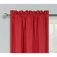 "Walmart 2 Panels Red Blackout Thermal Rod Pocket Curtain Drape, 84 ...