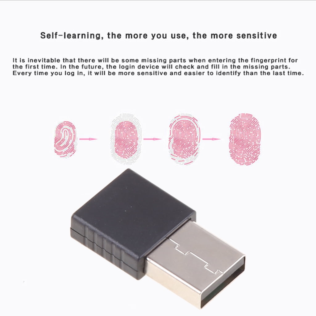 Buy BOOYOU USB Fingerprint Reader Security Key for Windows 10 Dongle ...