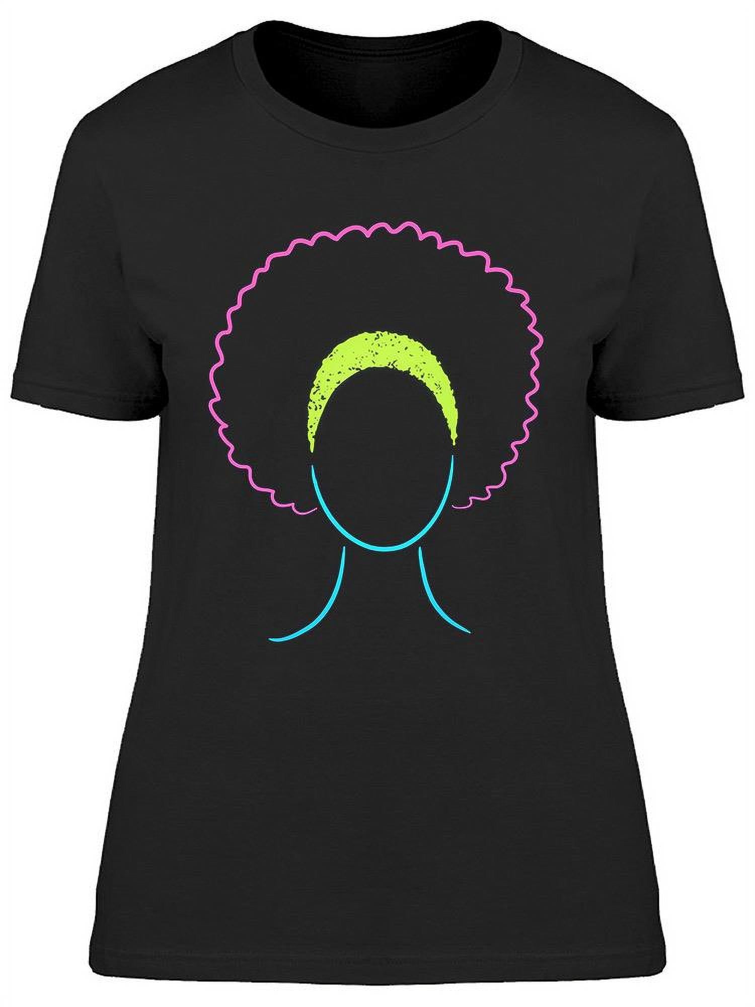 Faceless Female Neon Design T-Shirt Women -Image by Shutterstock ...