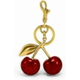 Cute Cherry-Design Keychain and Bag Charm Keyring for Women Gift for ...