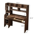 Wilk Kids Study Desk, Storage, Solid Wood, Student Desk with Bookshelf ...
