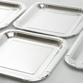 Square Paper Plates, 9 in, Silver Foil, 8ct - Walmart.com