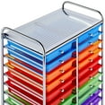 Yaheetech 20-Drawer Rolling Storage Cart Bin Organizer, Multicolor ...
