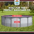Lake Effect Pools Testudo 18' Round x 52" Resin Protected Steel Pool ...
