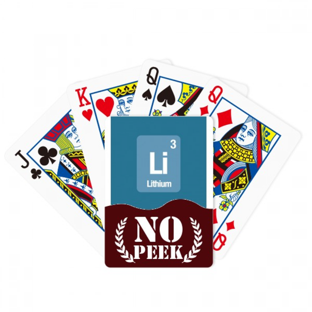 Li Lithium Checal Element Science Peek Poker Playing Card Private Game ...