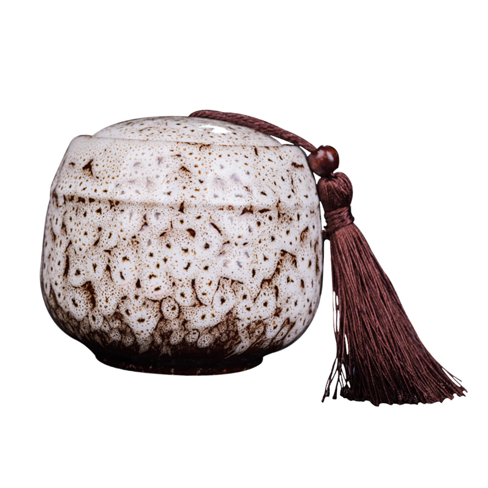 Ceramic Tea Canister Coffee Storage Ports Jars Can Organizer Box with ...