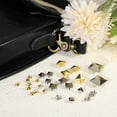 150Pack Square Pyramid Rivets for Clothing, 6mm Four-Jaw Studs Spikes ...