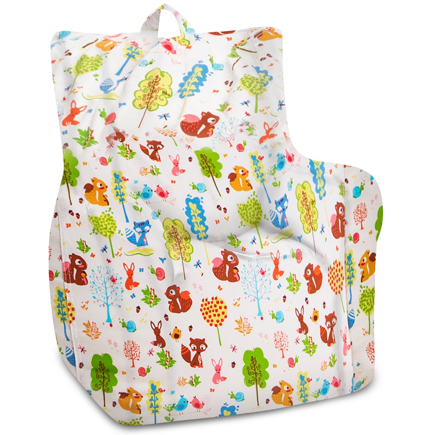 Posh Creations Pasadena Bean Bag Chair, Kids, 1.8 ft, Canvas Forest ...