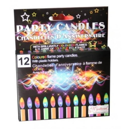 Coloured Flame Party Candles 12pc | Walmart Canada