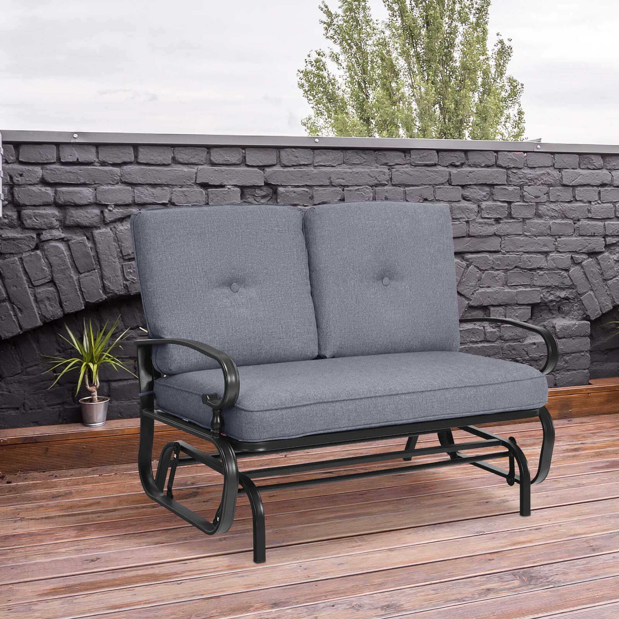 Click here for Costway Glider Outdoor Patio Rocking Bench Lovesea... prices