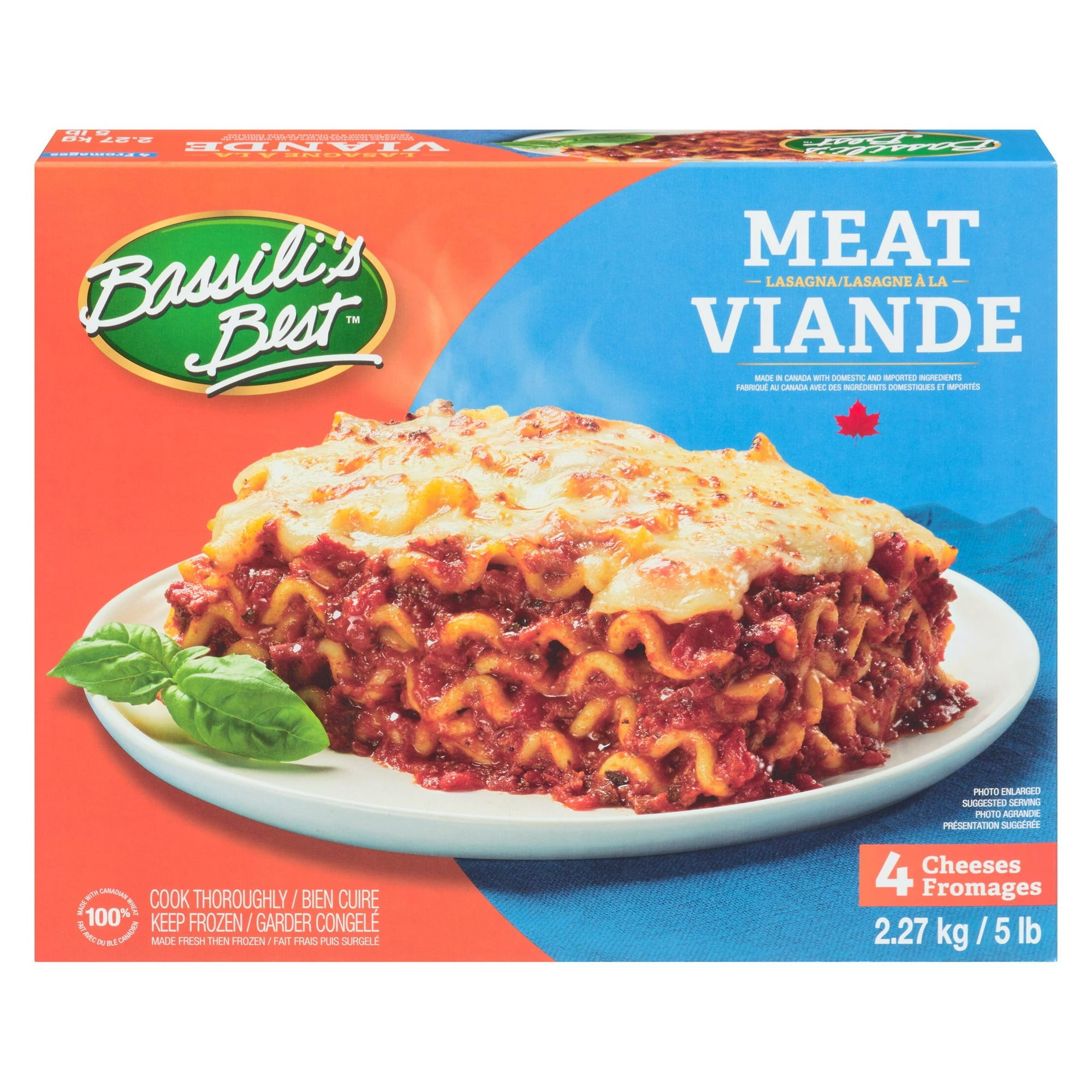 Click here for Bassilis Best Meat Lasagna 2.27kg 2.27 Kg prices