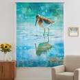 Coastal Birds Sheer Curtains 72 Inches Long for Living Room, Summer ...