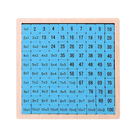 QualitChoice Wooden Hundred Board for Kids Multiplication Board Math ...