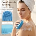 2026 New Silicone Body Scrubber, 2-in-1 Soft Silicone Loofah ...