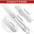 2 Pack Mutipurpose Utility Knife, Heave Duty Full Stainless Steel ...