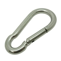 Boat Marine Clip 10cm Stainless Steel Snap Hook Carabiner 11mm Opening ...