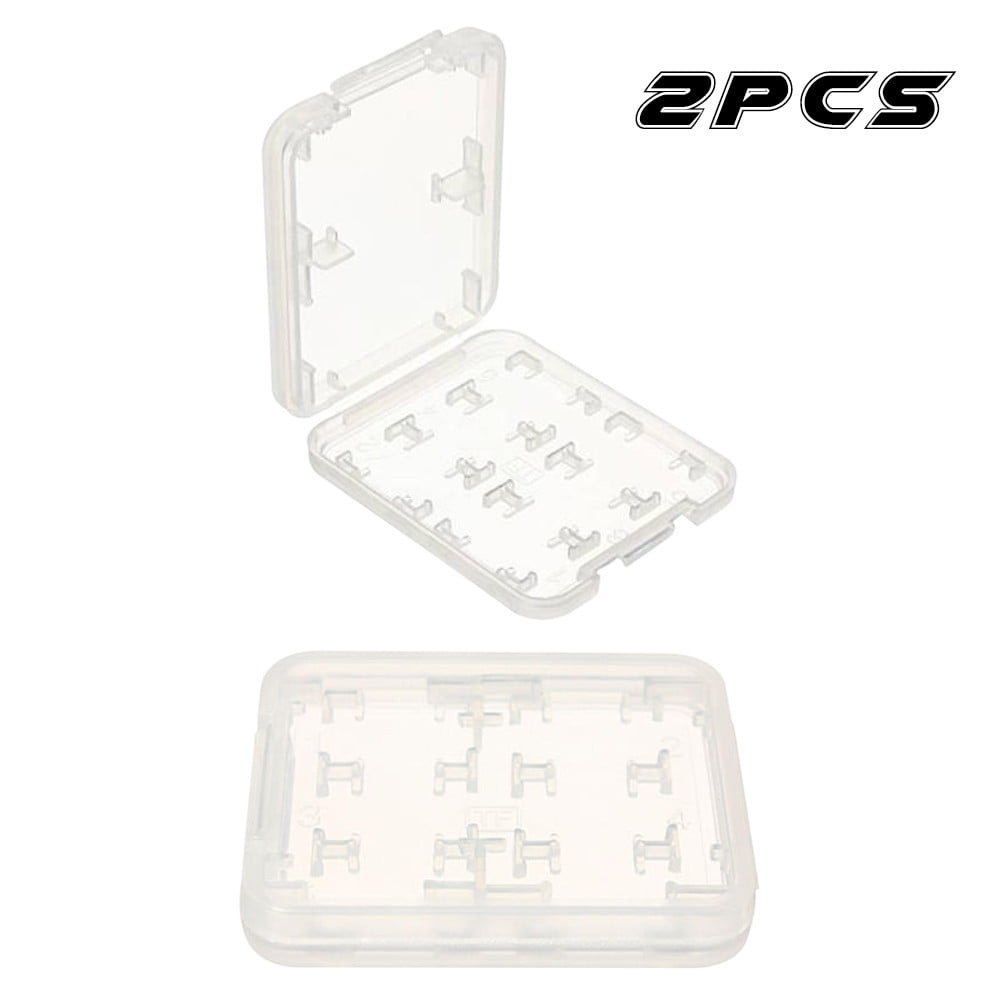 AIHOME 5PCS/Pack White SD Card Holder Storage Box Micro-SD Card Holder ...