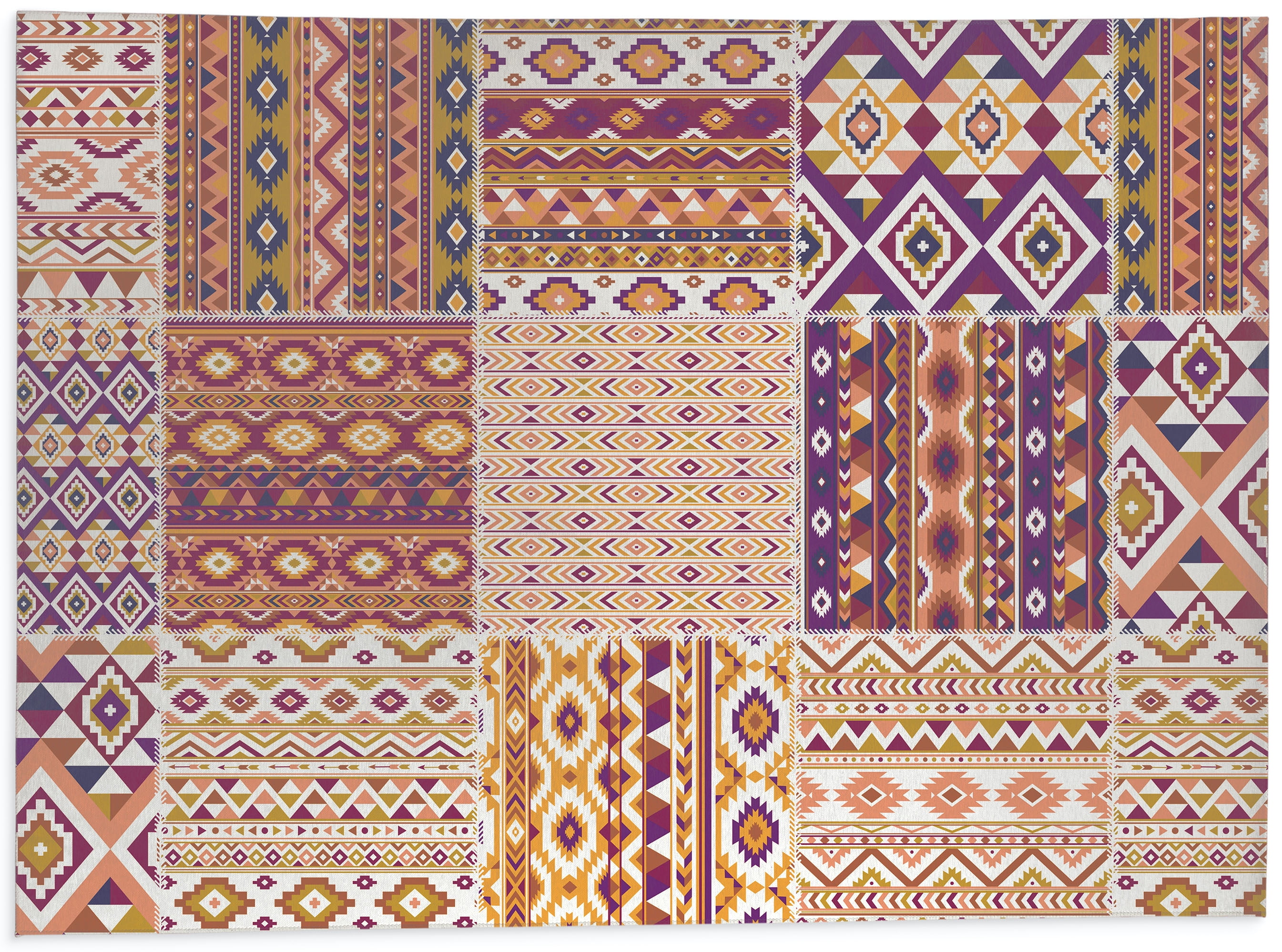 Patchwork Tahoe Sunset Office Mat by Kavka Designs - Walmart.com
