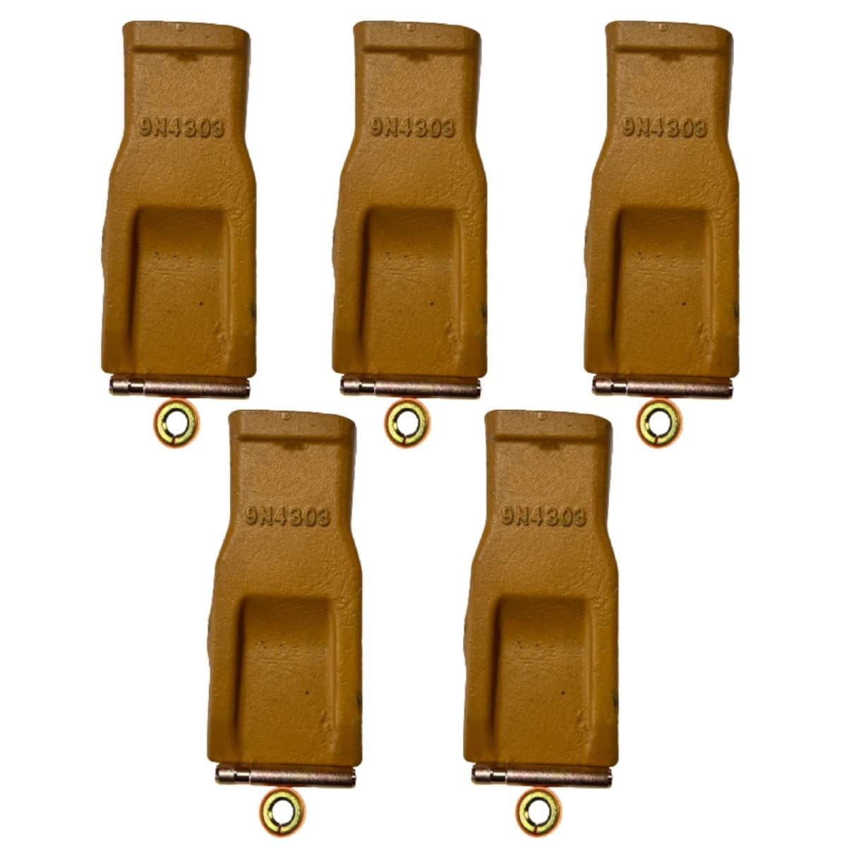 5 Heavy Duty Abrasion Excavator/Loader Bucket Tooth Fits Cat J300 9N ...