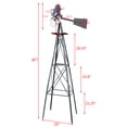 8FT Weather Resistant Yard Garden Windmill Ornamental Decorative Vane ...