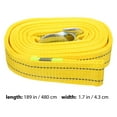 WHAMVOX 4 .8m Sturdy Winch Rope Polyester Car Trailer Tow Strap ...