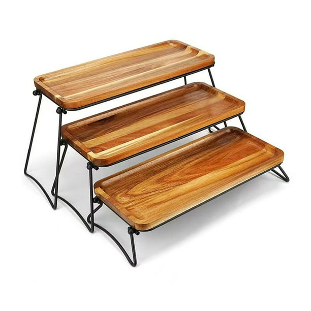 Tier Wooden Display Stand,3 Tier Wooden Display Wooden Display Riser ...