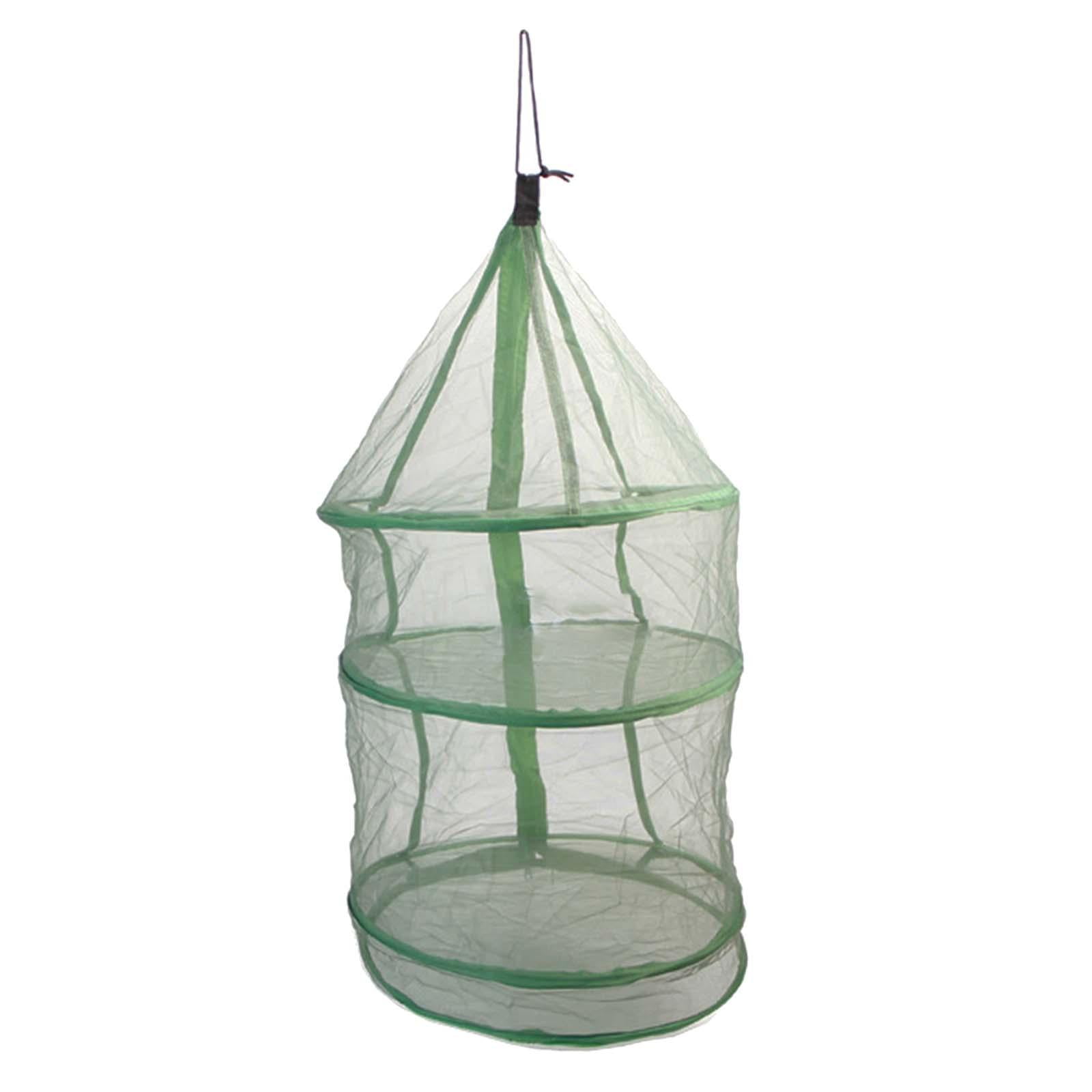 Hanging Mesh Netting Fish Drying Racks Collapsible Vegetable Drying ...
