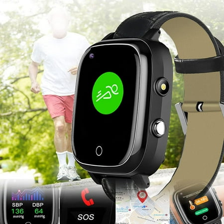 Fall Detection Smart Watch GPS Smartwatch for Elderly Multiple Function ...