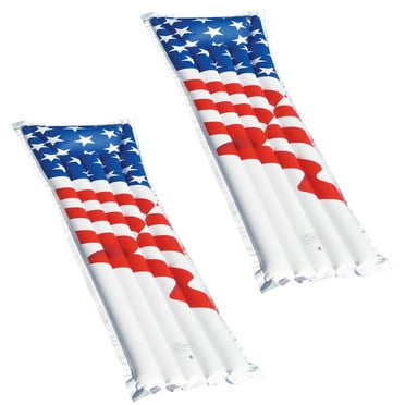 Swimline 72" Inflatable American Flag Swimming Pool and Lake Float Raft ...