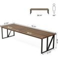 6.5FT Conference Room Table: Large Rectangular Meeting Seminar Table ...