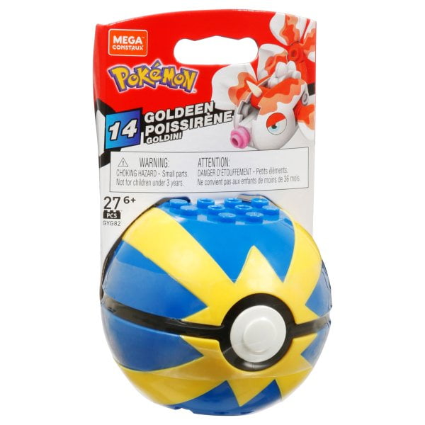 Mega Construx Pokemon Goldeen Poke Ball Building Set - Walmart.com