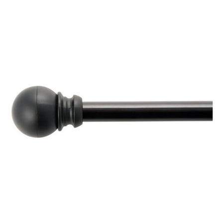 Keeney Manufacturing KN71606 Allison Petite Cafe Rod Black - 40 in ...